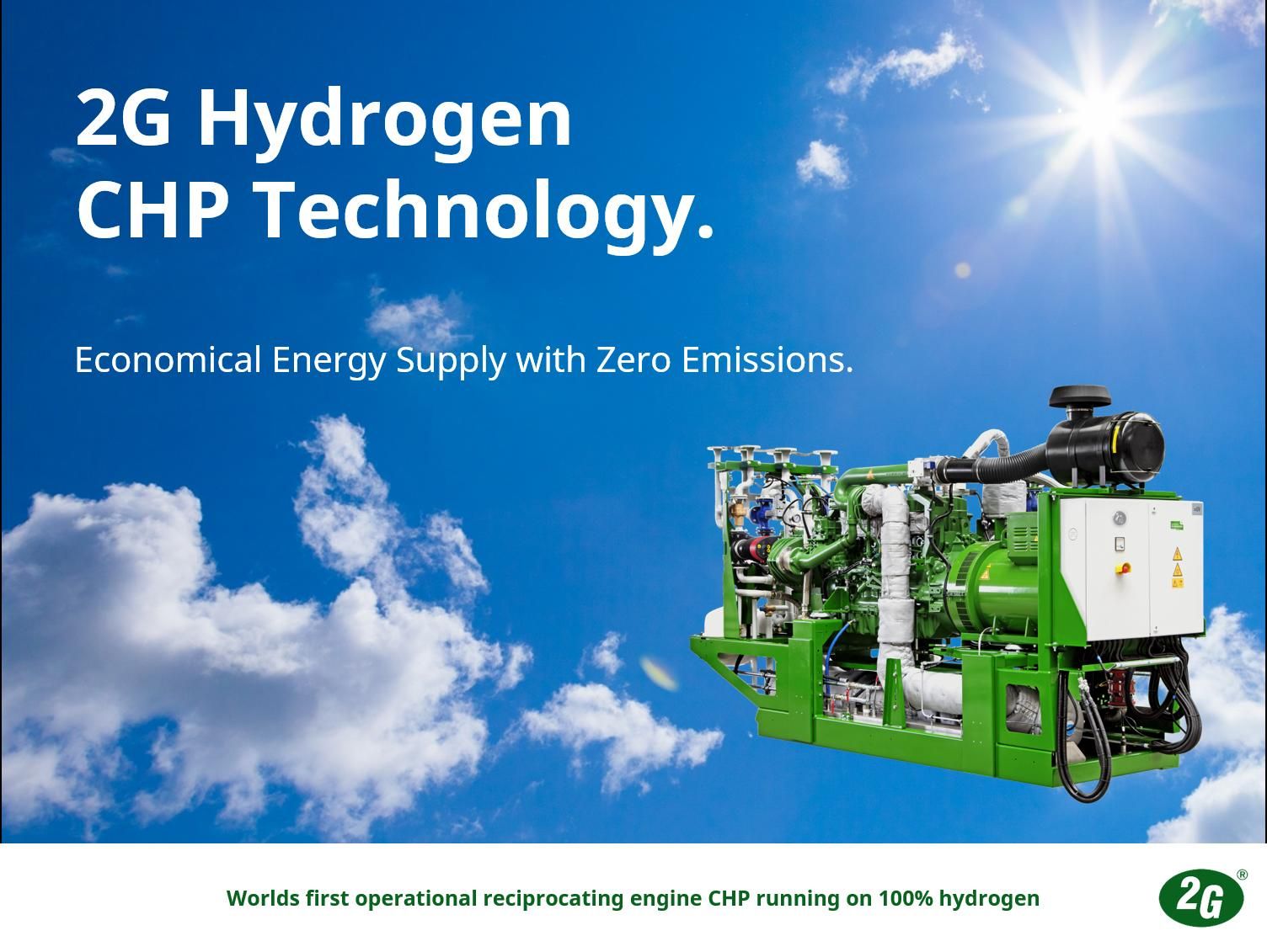 2G Energy is leading the way with operational 100% hydrogen CHP systems